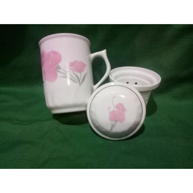 Jual Mug Saring Teh. Mug Teh. Mug Sablon. PINK. JM | Shopee Indonesia