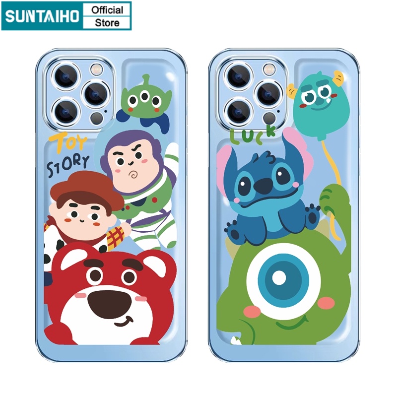 Jual Suntaiho Casing Soft Case Transparan Motif Kartun Monster Biru ...