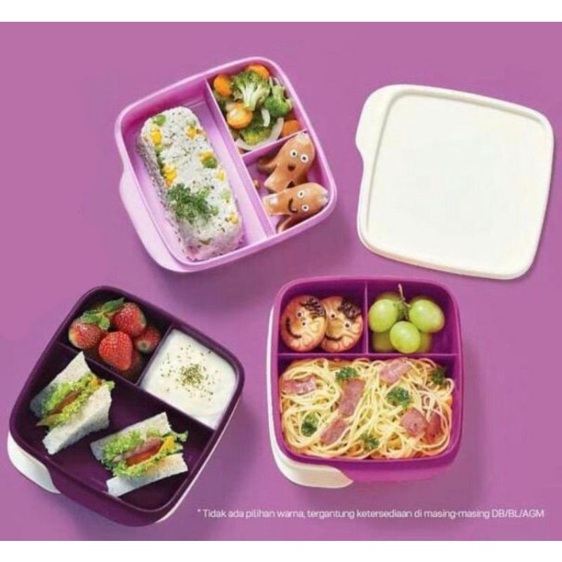 Jual Lolly Tup Tupperware (3), kotak makan bersekat untuk anak | Shopee ...