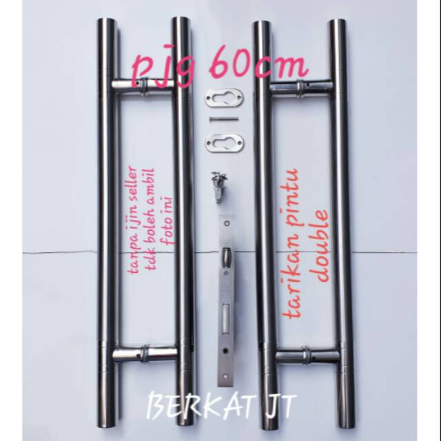 Jual TARIKAN PINTU DOUBLE / HANDLE PINTU DOUBLE PAKET PLUS BODY PJG 60 ...