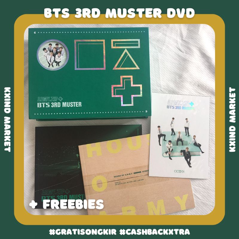 Jual Bts 3rd Muster DVD fullset / DVD bts / BTS muster / album BTS ...