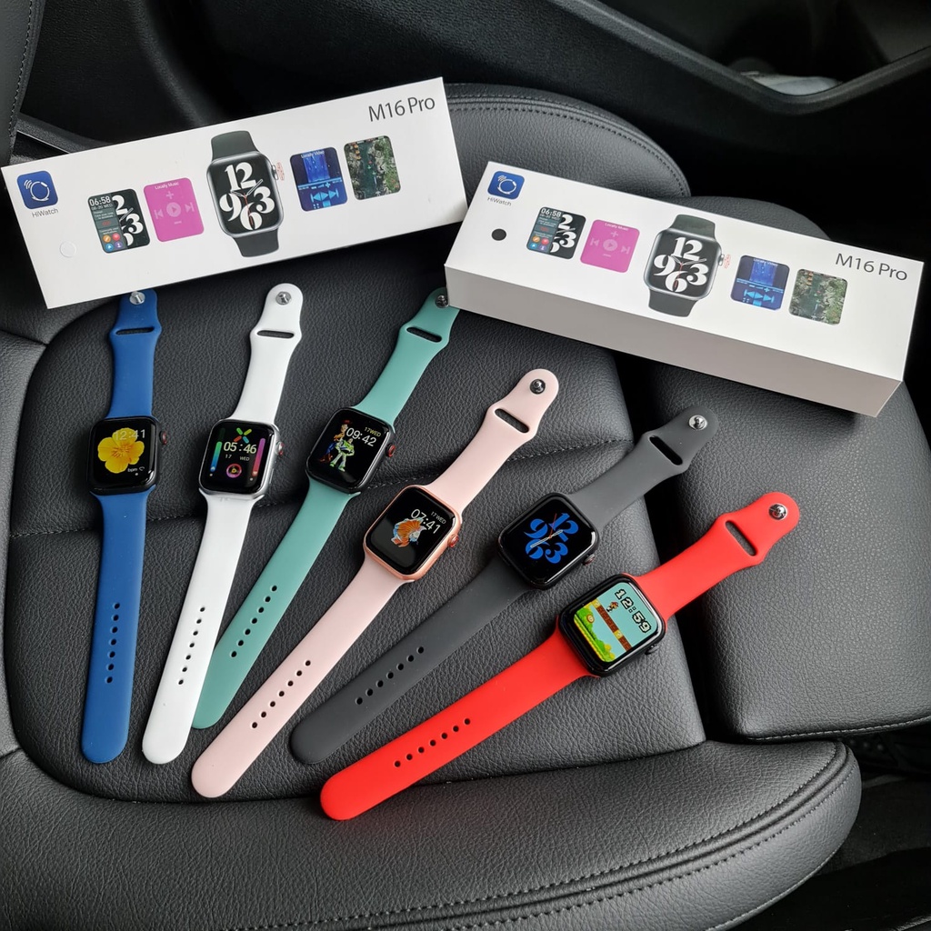 Jual SMARTWATCH M16 PRO / SERIES 6 / BLUETOOTH CALL / MUSIC / HEART ...