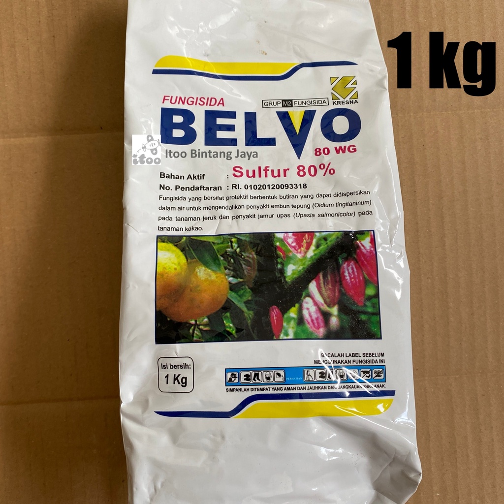 Jual Fungisida Kontak Belvo Sulfur 80WG 1 kg | Shopee Indonesia