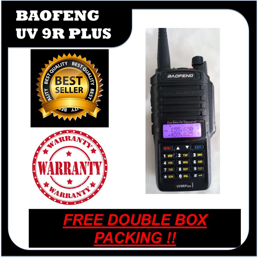 Jual Baofeng uv9r plus HT walkie talkie15 watt uv 9r bao feng uv-9r dualband vhf uhf radio ...