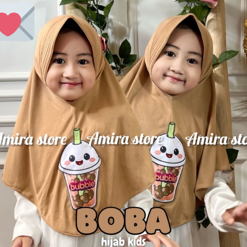 Jual Hijab anak 3 4 5 6 tahun TK BOBA Kerudung anak hijab anak jilbab ...