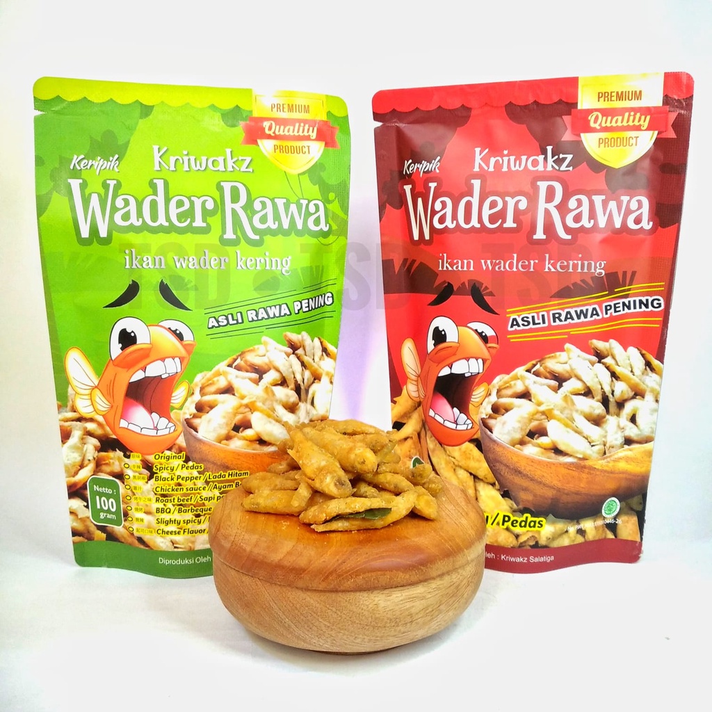 Jual KERIPIK IKAN WADER RAWA 100 GRAM ASLI IKAN WADER GORENG TEPUNG ...