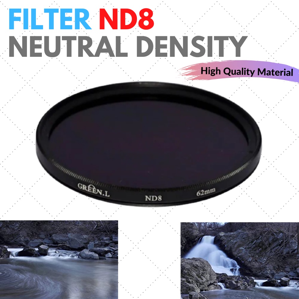 Jual Filter Lensa Kamera ND ND8 ND1000 - Pelindung Lensa Kamera (Green ...