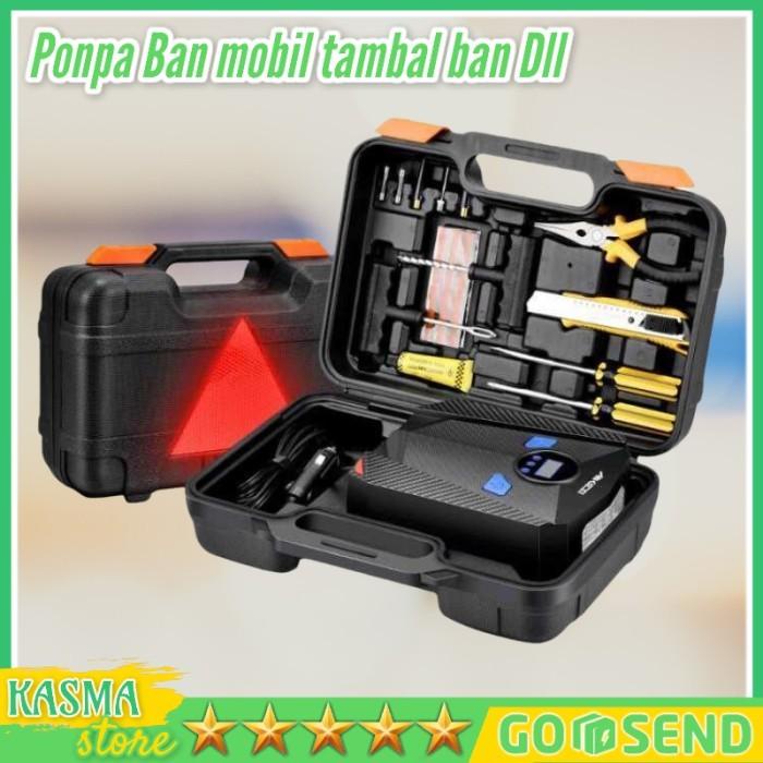 Jual Pompa Ban Mobil Elektrik Portable Car Air Compressor With Set Tool ...