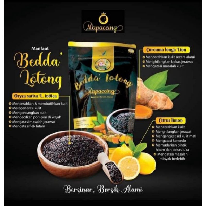 Jual Mapaccing /Bedda lotong mapaccing original /lulur mapaccing ...