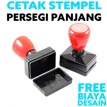 Jual Cetak Stempel PERSEGI, Perusahaan, logo, nama TTD, lunas stample ...