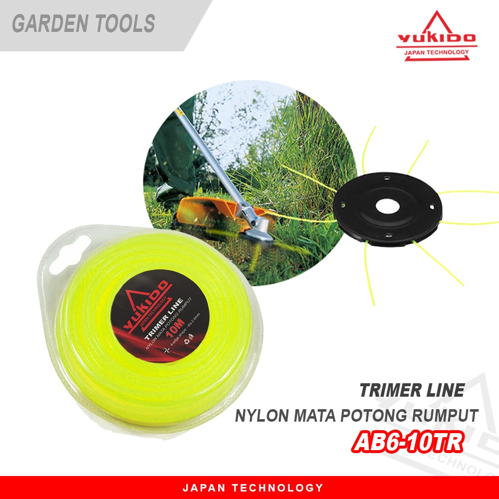 Jual Trimmer line YUKIDO senar nylon potong rumput 10 meter Senar mesin ...