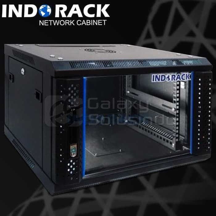 Jual INDORACK WALLMOUNT 6U Depth 450MM Single Door WIR4506S | Shopee ...