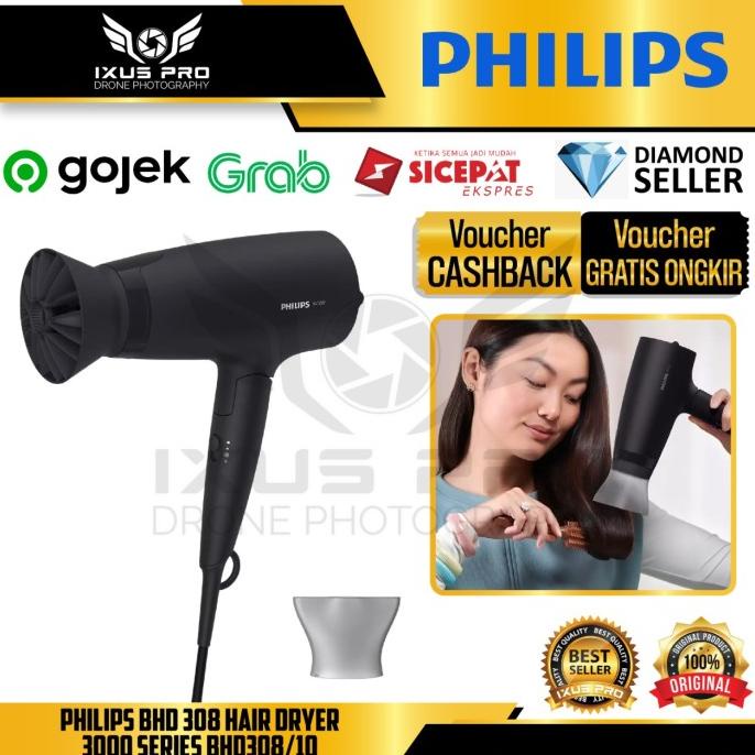 Jual Philips Bhd308 Hair Dryer 3000 Series Philips Bhd 308 Omoonatoko | Shopee Indonesia