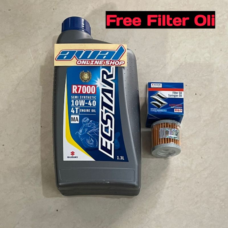 Jual Oli Suzuki Ecstar R7000 1,3L Free Filter Oli GSX, Satria Fu ...