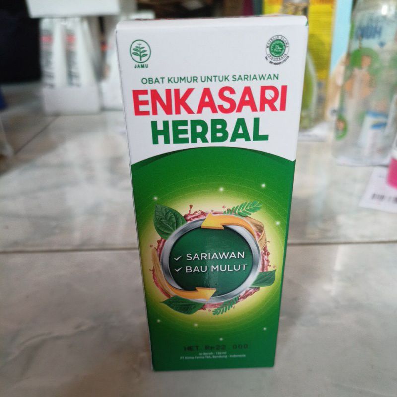 Jual ENKASARI HERBAL 120ML OBAT KUMUR UNTUK SARIAWAN EXP 11/2024 ...