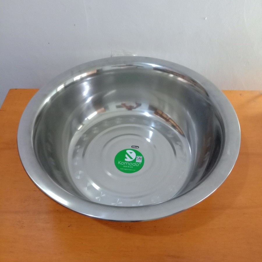 Jual baskom stainless besar 50 cm tinggi 15 cm Komodo SNI tebal dan ...