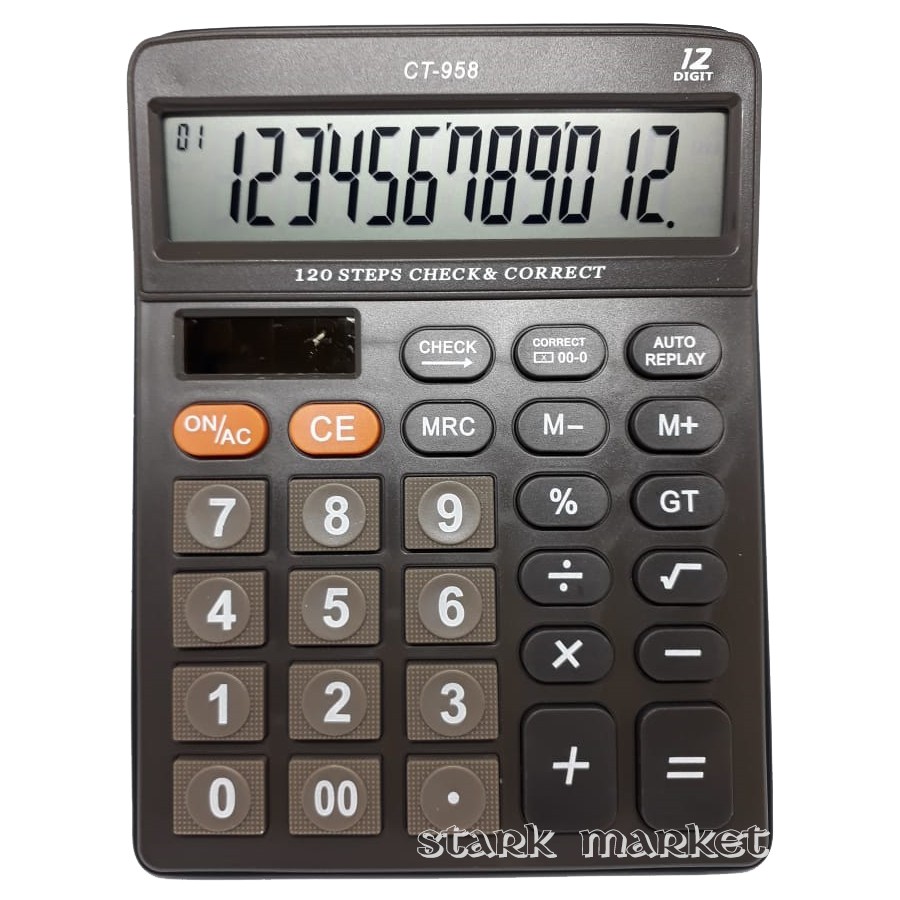 Jual Kalkulator Dagang CT 958 - Kalkulator 12 Digit - Check and Correct ...