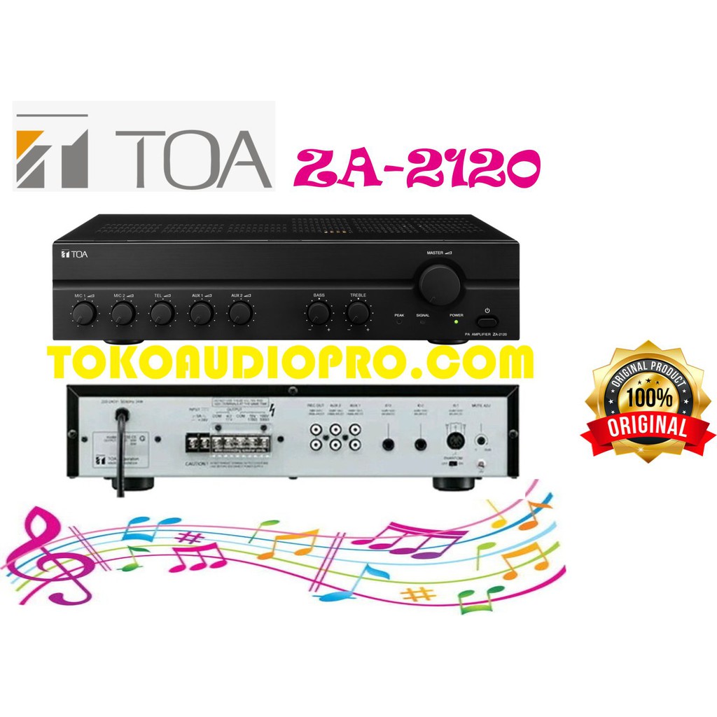 Jual Toa ZA2120 PA System Power Amplifier Masjid Toa ZA2120 Mixer ...