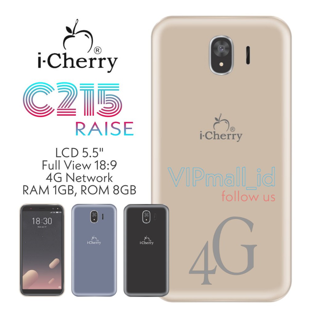 Jual HP iCHERRY C215 RAISE 4G - HP ANDROID 5,5" RAM 1GB/8GB - HP ...