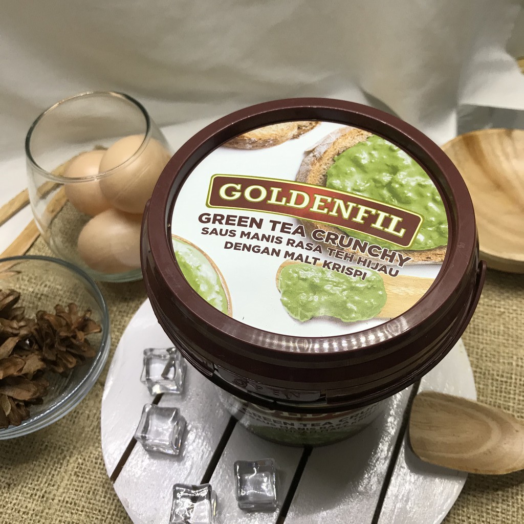 Jual GOLDENFIL GREEN TEA CRUNCHY SAUS SELAI ISIAN FILLING ROTI KUE 1KG ...