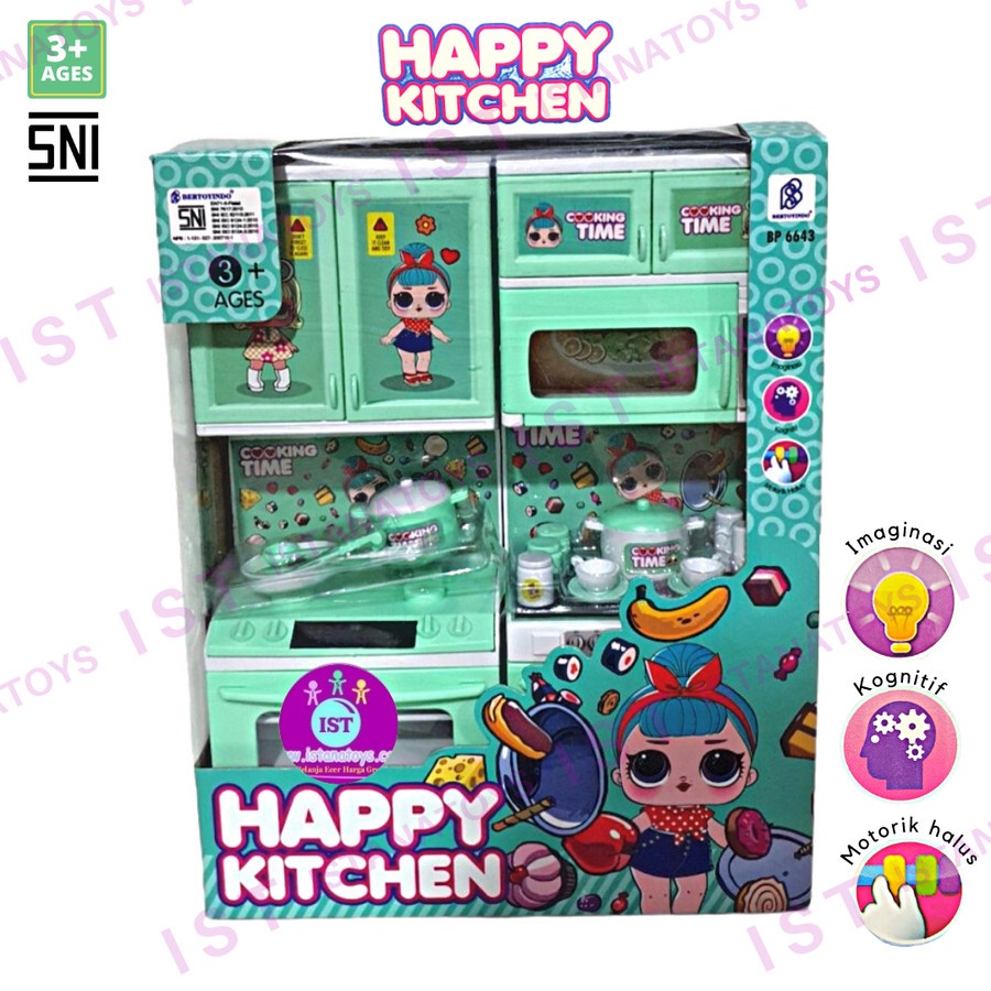 Jual ID Mainan Happy Kitchen Set Cooking Time | Shopee Indonesia