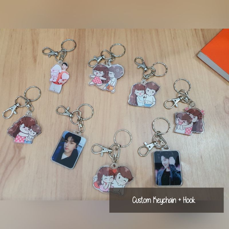 Jual Custom Keychain + Hook (Double Function) gantungan kunci dengan ...