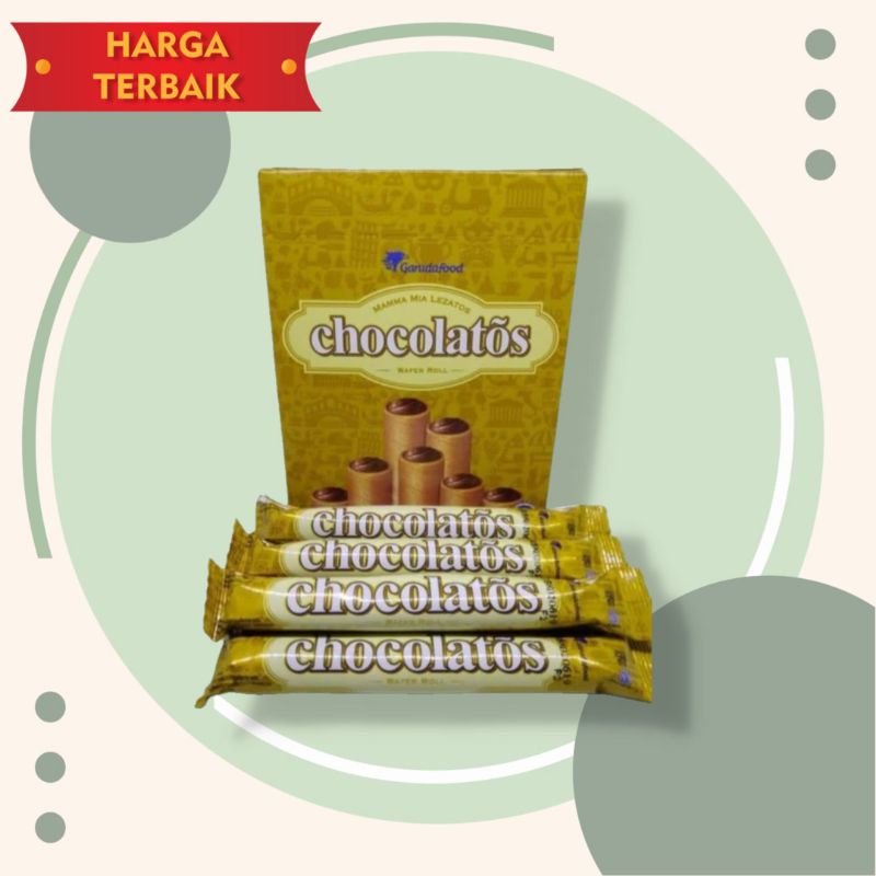 Jual Chocolatos Wafer Roll - ( 1 pack @ 12pcs ) | Shopee Indonesia
