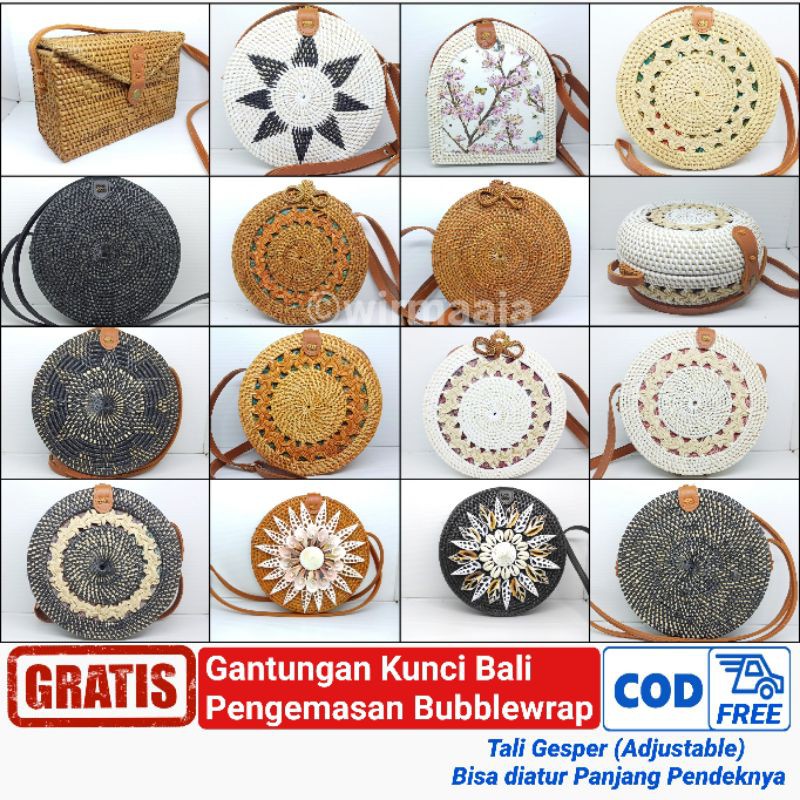 Jual Tas Rotan / Tas Bulat / Tas Bali / Rotan Ulir Harga Grosir ...