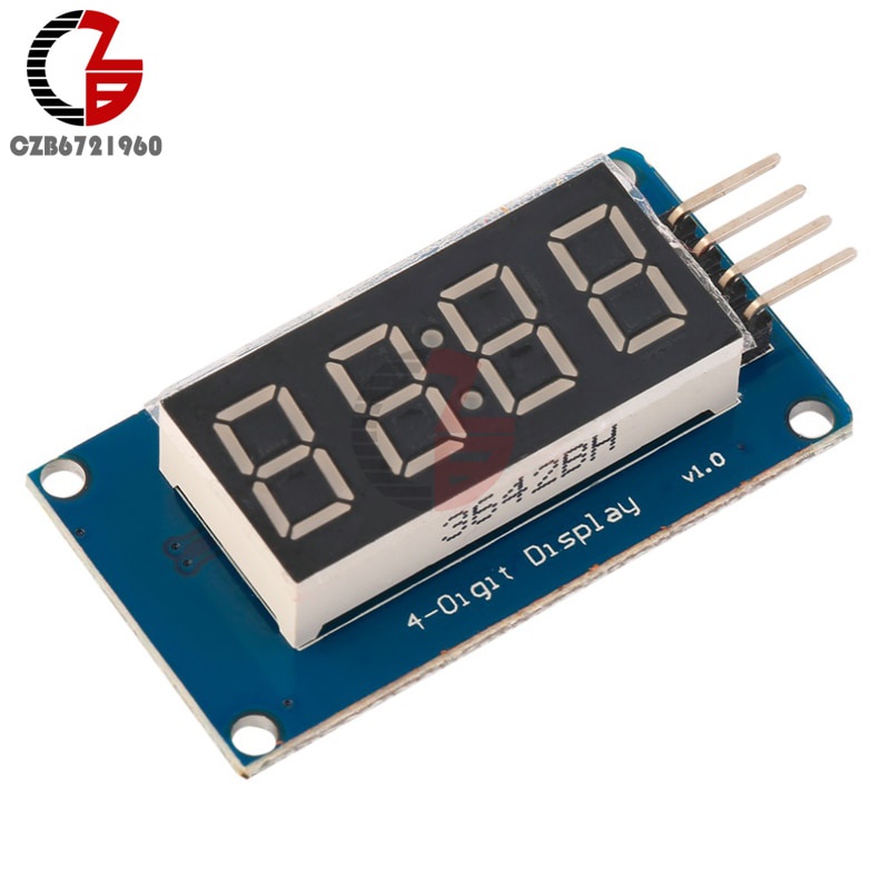 Jual PREORDER TM1637 4-Digit 7-segment Display 0.36 inch Digital Red ...
