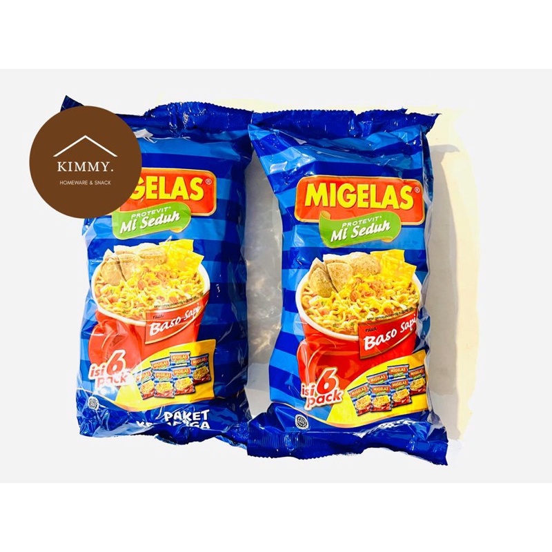 Jual MIGELAS PAKET KELUARGA 1 PACK ISI 6 SEMUA RASA / MIE GELAS PAKET ...