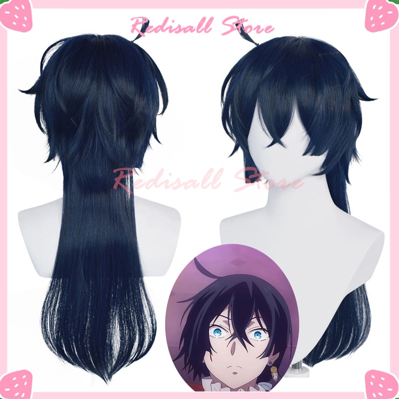 Jual PREORDER The Case Study of Vanitas Cosplay Wig Dark Blue Long ...