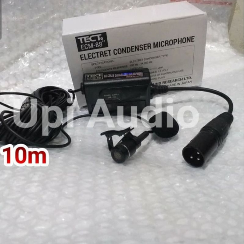 Jual mic imam mic clip on xlr tech ecm88 original made in japan ...