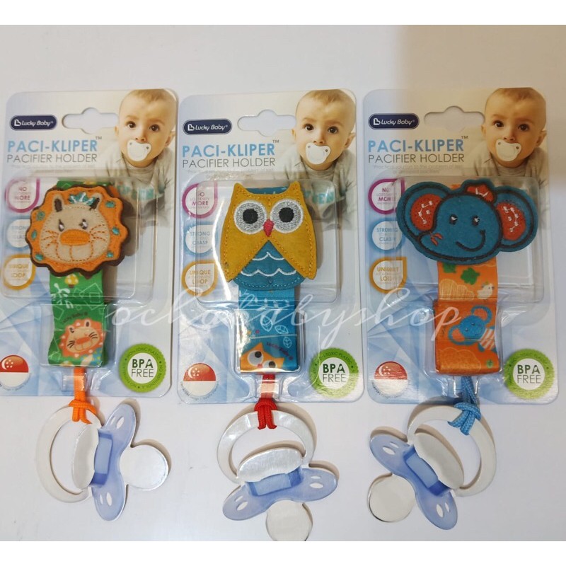 Jual Lucky Baby Paci Kliper / Pacifier Holder (Jepit Empeng) | Shopee ...