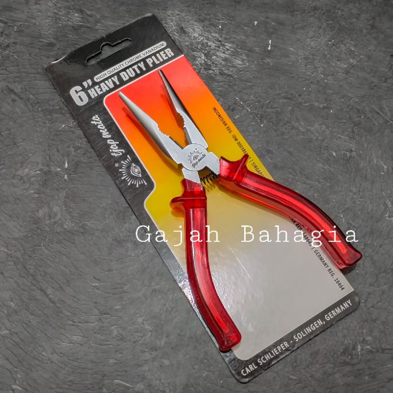 Jual Tang lancip 6 inch Tang runcing 6" heavy duty Tjap Mata Per dan Gigi | Shopee Indonesia