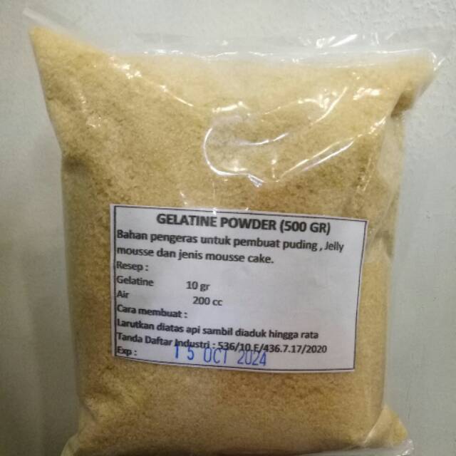 Jual Gelatine Powder 500 gr | Shopee Indonesia