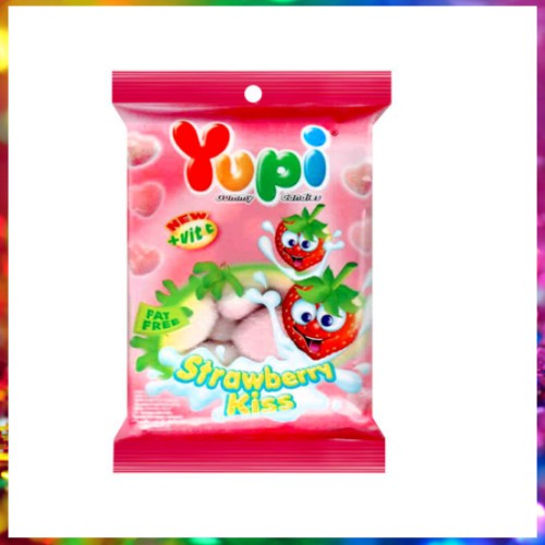 Jual PERMEN YUPI STRAWBERRY KISS 120 GRAM | Shopee Indonesia