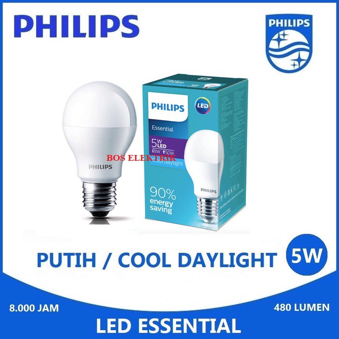 Jual Lampu Philips LED Essential 5W 5 Watt | Shopee Indonesia