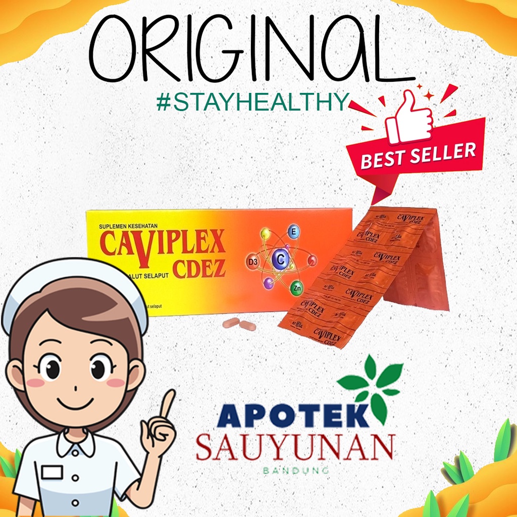 Jual CAVIPLEX CDEZ STRIP kaplet Multivitamin mineral box 10 tab ...