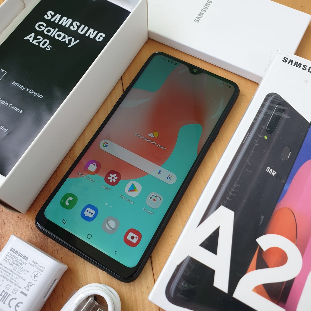 Jual SAMSUNG A20S SECOND 3/32GB & 4/64GB HANDPHONE SECOND HP SEKEN HP ...