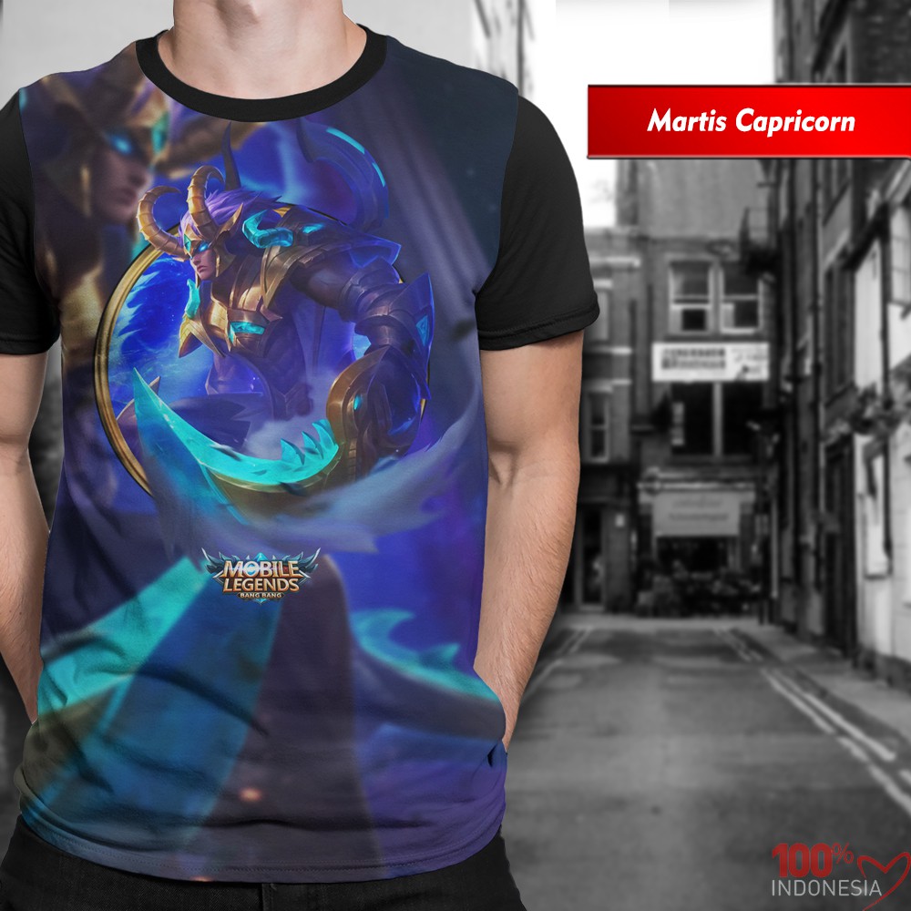 Jual Baju Kaos Print 3D Mobile Legend Limited Martis Capricorn -Pusat Kaos 3D | Shopee Indonesia