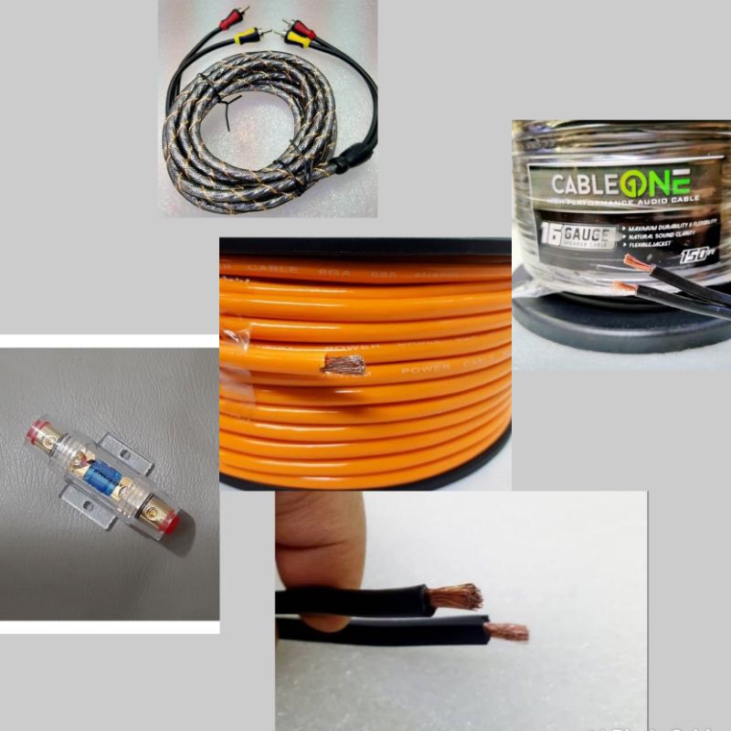 Jual Paket kabel instalasi power amplifier mobil 4 channel | Shopee ...