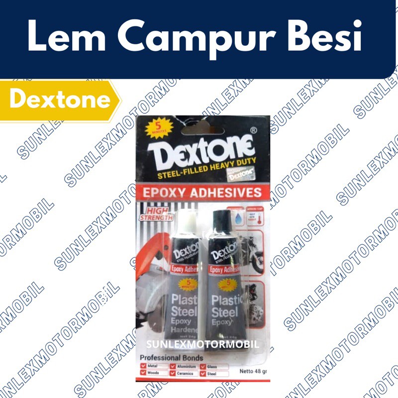 Jual LEM DEXTONE 5 MENIT LEM BESI EPOXY ADHESIVE LEM ADUK CAMPUR ...