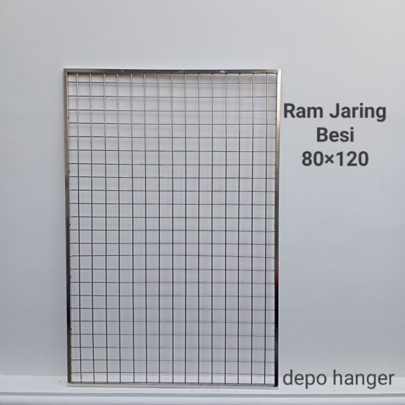 Jual RAK RAM JARING BESI KROM BINGKAI UKURAN 80CM X 120CM | Shopee ...