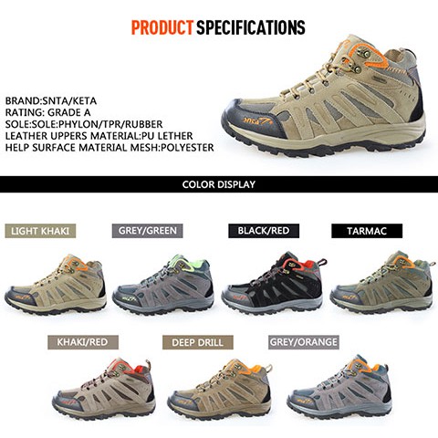 Jual Sepatu Hiking/Gunung Outdoor Snta 492 Semi Waterproof | Shopee ...