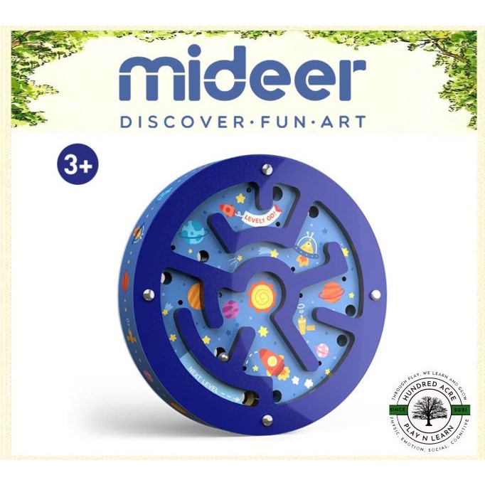 Jual Mideer Double Side Steel Ball Maze - Wonderland / Space / Ocean ...