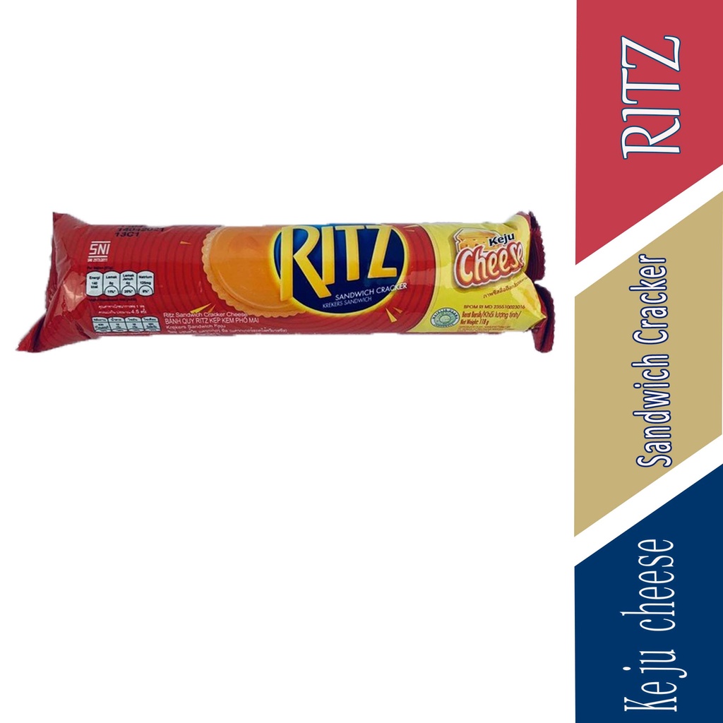 Jual BISKUIT - RITZ SANDWICH CHEESE - 91g | Shopee Indonesia