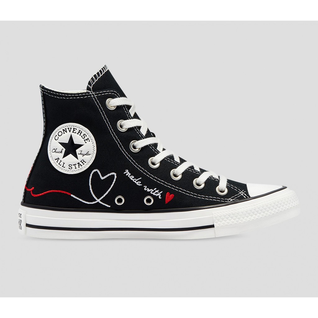 Jual CONVERSE CT AS HIGH MADE WITH LOVE - BLACK VINTAGE WHITE EGRET ...