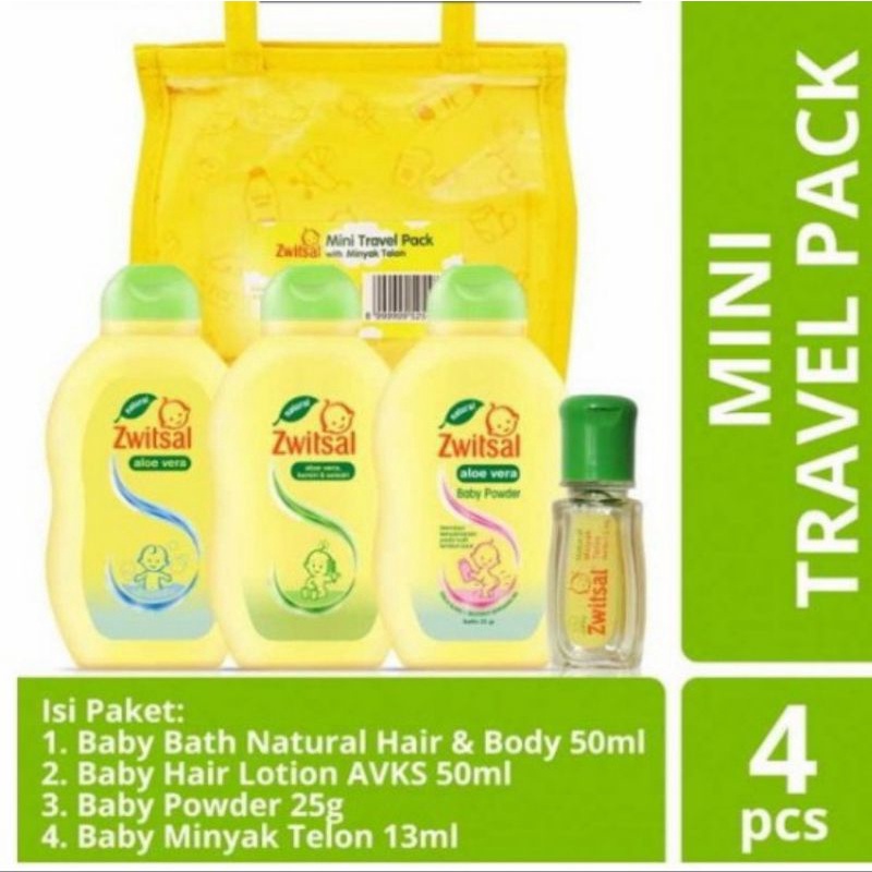 Jual ZWITSAL MINI TRAVEL PACK BABY GIFSET 1 SET - BABY TRAVEL KIT BABY ...