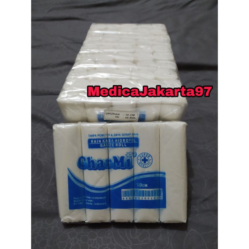 Jual Kasa Gulung Pembalut 10 cm Charmi - kain Kasa Perban hidrofil ...