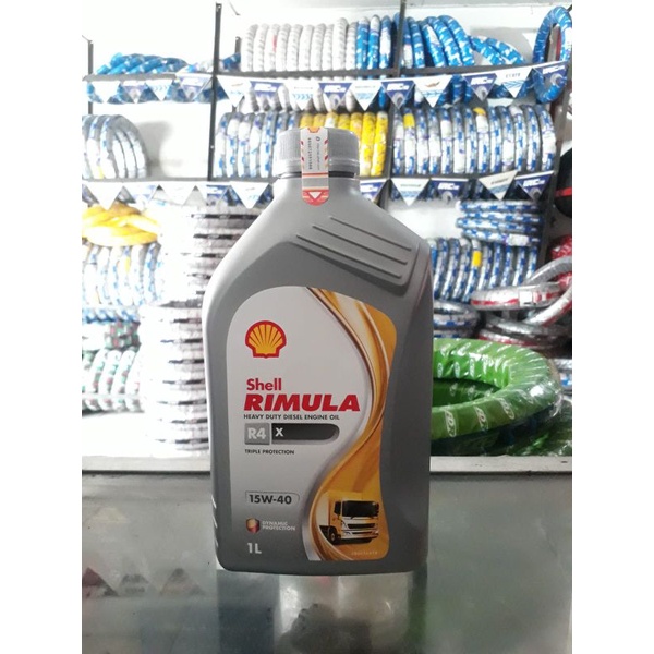 Jual Oli shell rimula r4 x diesel sae 15w-40 galon 1lt | Shopee Indonesia